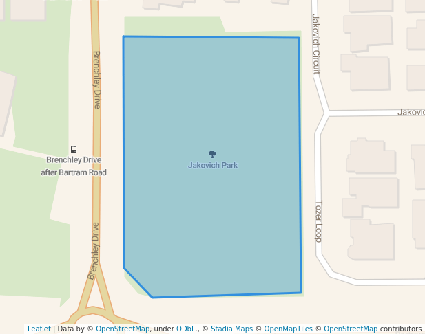 Jakovich Park in Atwell | Map and Routes