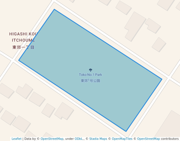 Toko No.1 Park in Chitose | Map and Routes