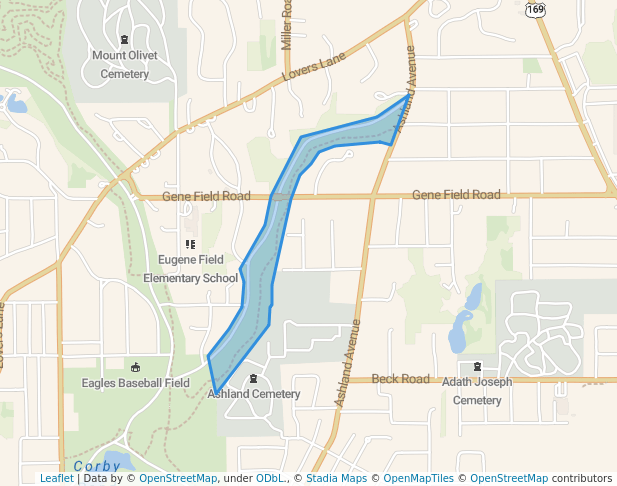 Northeast Parkway in Saint Joseph | Map and Routes