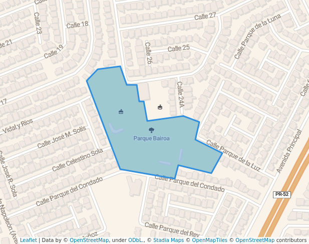 Parque Bairoa in Caguas | Map and Routes
