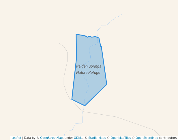 Maiden Springs Nature Refuge in Porcupine | Map and Routes