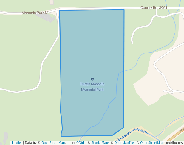Dustin Masonic Memorial Park in Northwest | Map and Routes