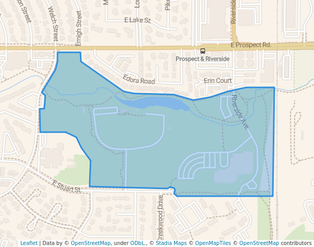 Edora Park in Fort Collins | Map and Routes