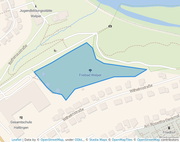 Freibad Welper in Hattingen | Map and Routes