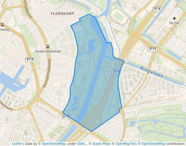 Noorderpark in Amsterdam | Map and Routes