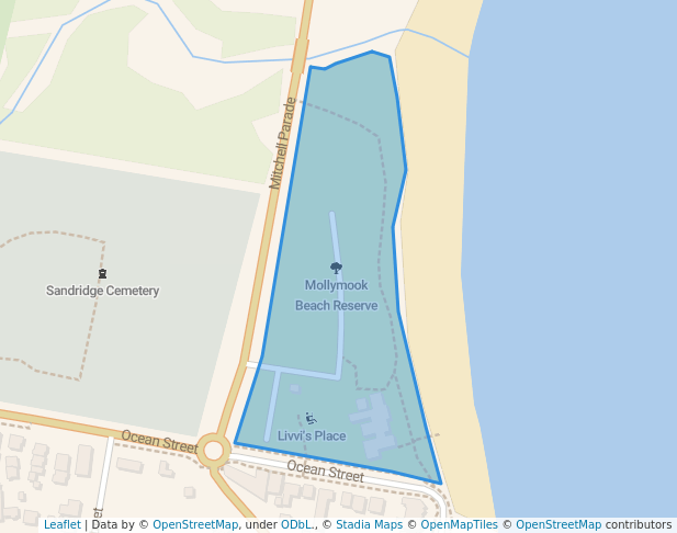 Mollymook Beach Reserve in Mollymook | Map and Routes
