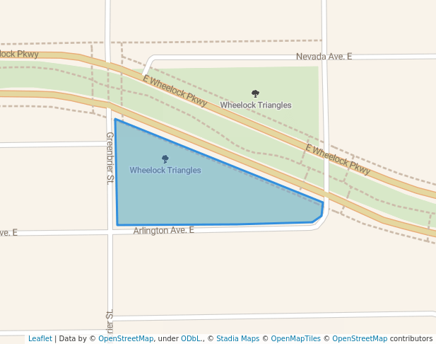 Wheelock Triangles in Saint Paul | Map and Routes