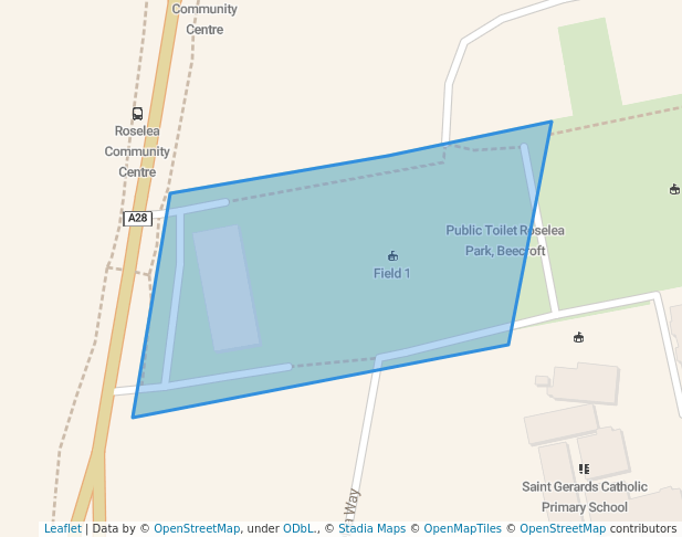Roselea Park in Beecroft | Map and Routes