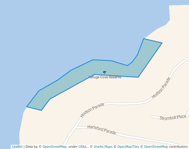 Refuge Cove Reserve in Clareville | Map and Routes