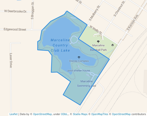 Disney Complex in Marceline | Map and Routes