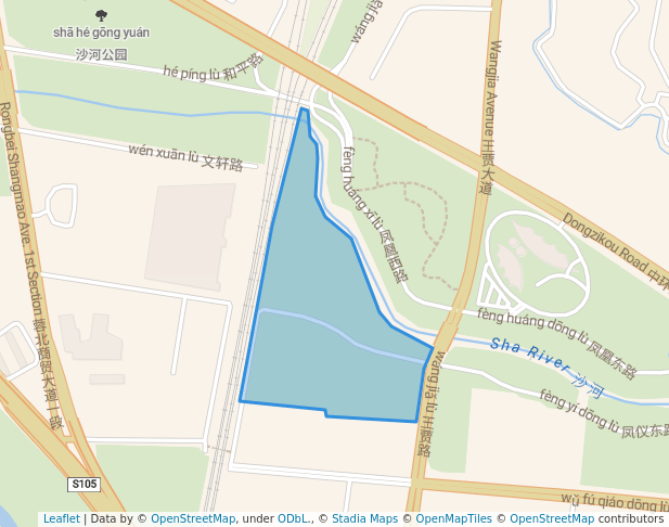 沙河公园 in Cheng Du Shi | Map and Routes
