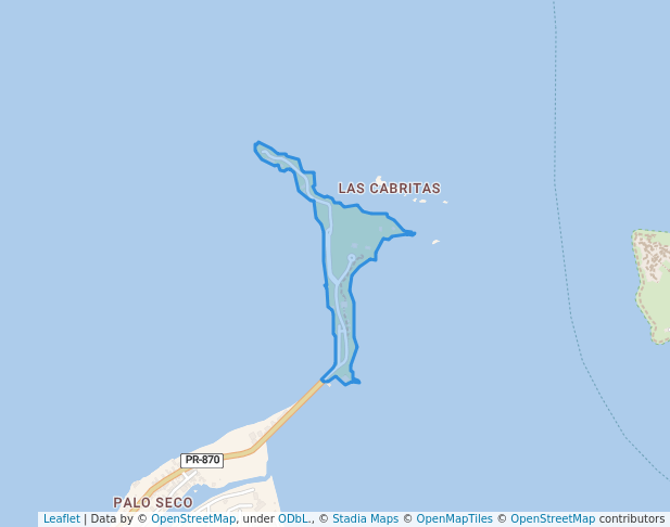 Parque Nacional Isla de Cabras in Palo Seco | Map and Routes