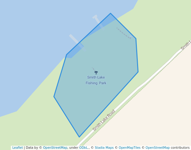 Smith Lake Fishing Park in Kila | Map and Routes