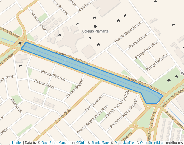 Parque Ortuzano in Maipú | Map and Routes