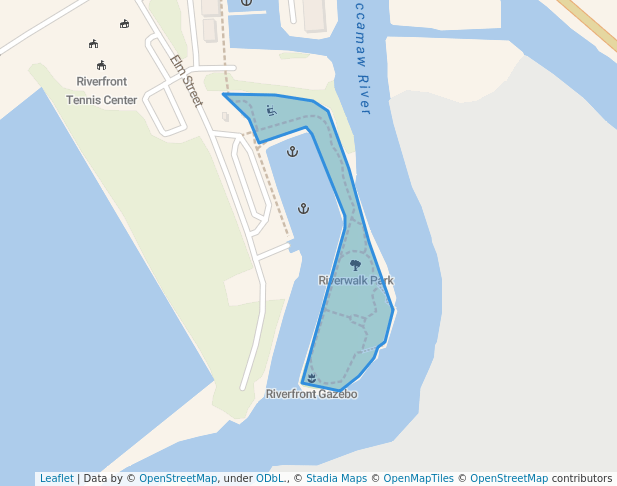 Riverwalk Park in Conway | Map and Routes