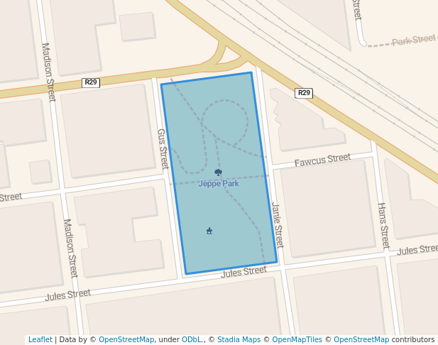 Jeppe Park in Johannesburg | Map and Routes