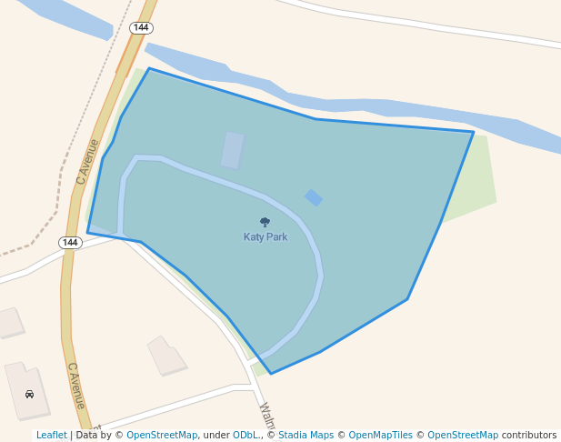 Katy Park in Meridian | Map and Routes