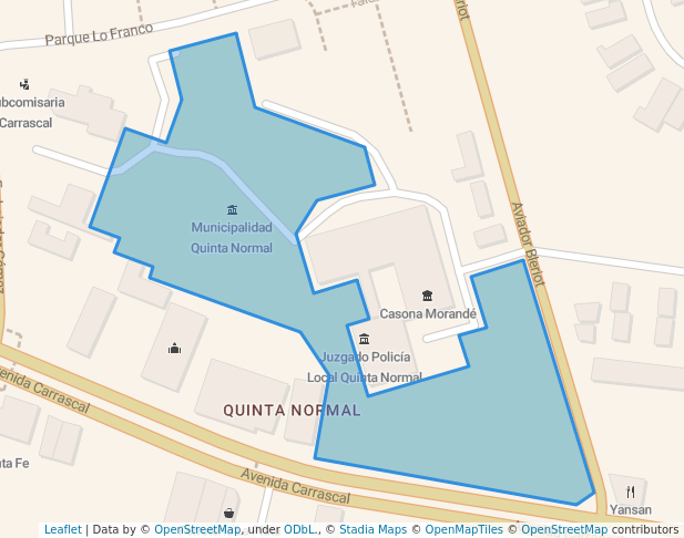 Parque Lo Franco in Quinta Normal | Map and Routes