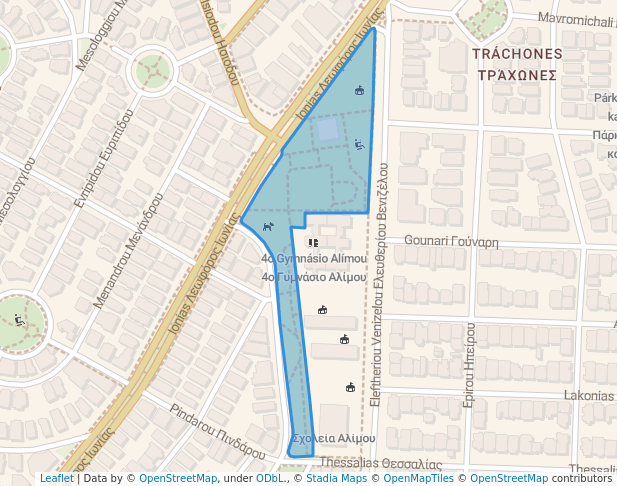Πλατεία Καραϊσκάκη in Alimos | Map and Routes
