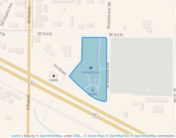 Roholt Park in McIntosh | Map and Routes