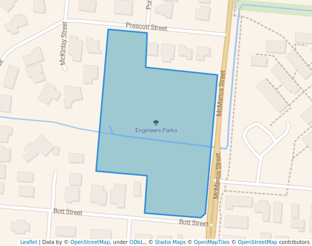 Engineers Parks in Whitfield | Map and Routes