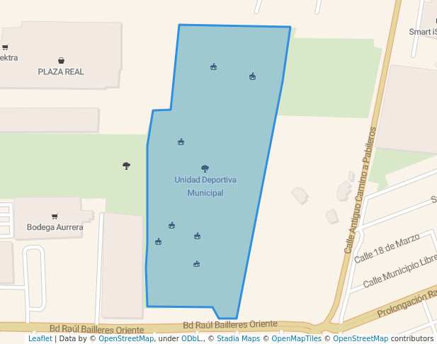 Unidad Deportiva Municipal in Silao | Map and Routes
