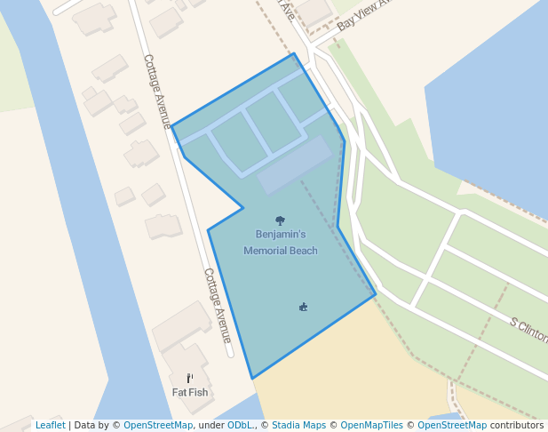 Benjamin's Memorial Beach in Bay Shore | Map and Routes