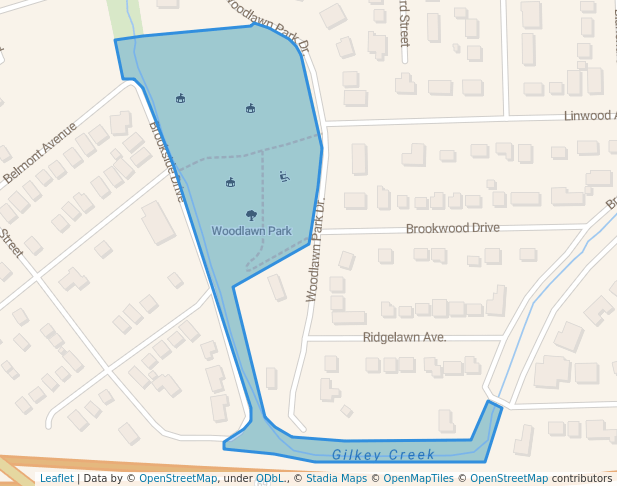 Woodlawn Park in Flint | Map and Routes