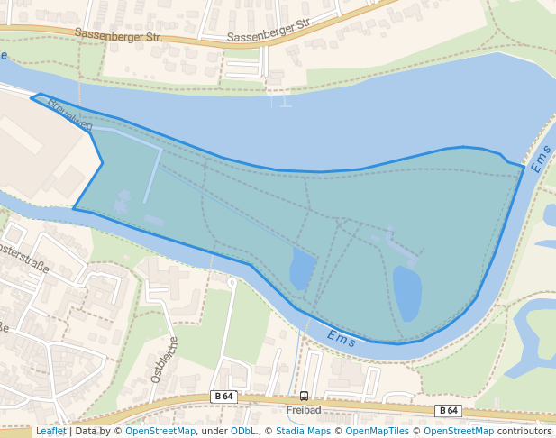 Emsseepark in Warendorf | Map and Routes