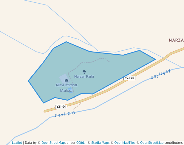 Narzan Parkı in Slavyanka | Map and Routes