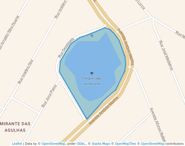 Parque Lago do Mirante in Resende | Map and Routes