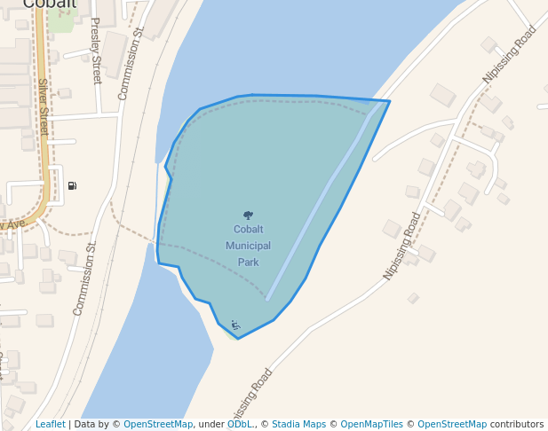 Cobalt Municipal Park in Cobalt | Map and Routes