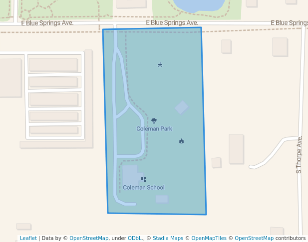 Coleman Park in Orange City | Map and Routes