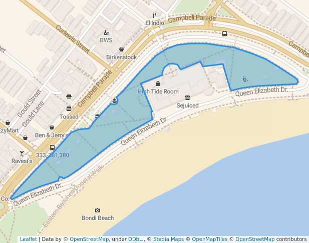 Bondi Park in Bondi Beach | Map and Routes