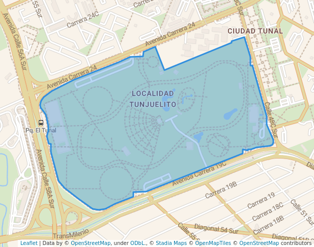 Parque El Tunal in Bogotá | Map and Routes