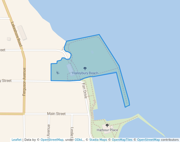 Haileybury Beach Park in Temiskaming Shores | Map and Routes