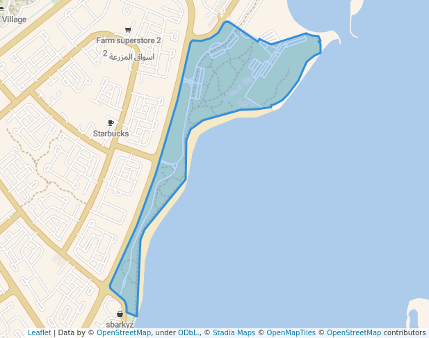 Alfanateer Corniche in Al Jubail | Map and Routes