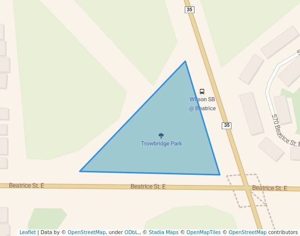 Trowbridge Park in Oshawa | Map and Routes