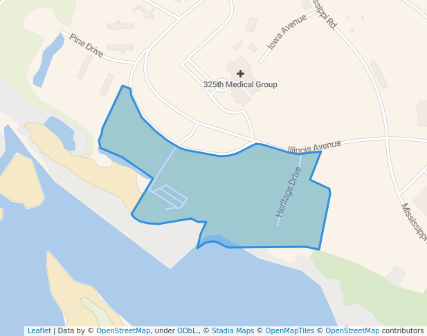 Heritage Park in Tyndall Air Force Base | Map and Routes