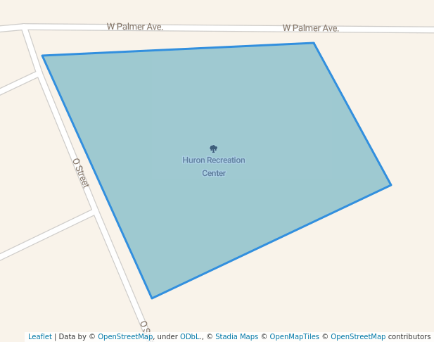 Huron Recreation Center in Huron | Map and Routes