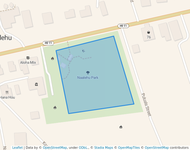 Naalehu Park in Naalehu | Map and Routes