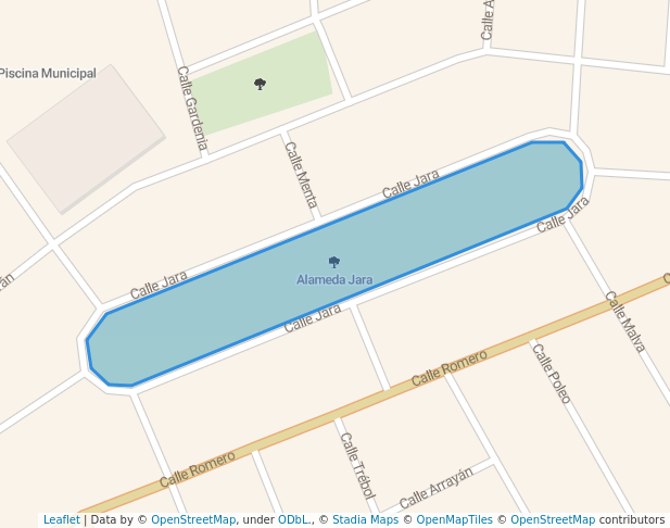 Alameda Jara in Carmona | Map and Routes