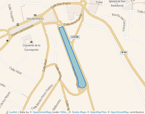 Alameda de Alfonso XIII in Carmona | Map and Routes