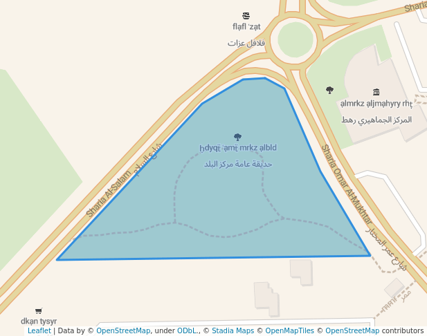 حديقة عامة مركز البلد in Rahat | Map and Routes