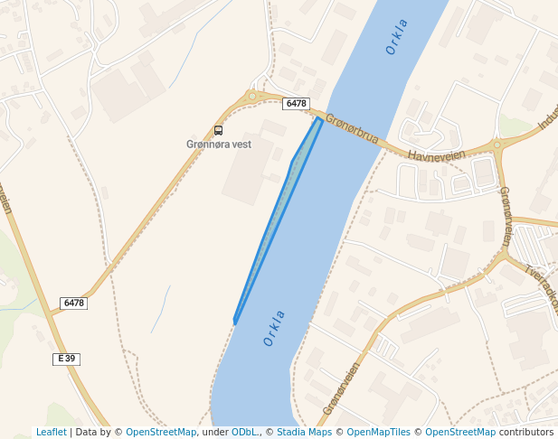 Orklaparken in Orkanger | Map and Routes