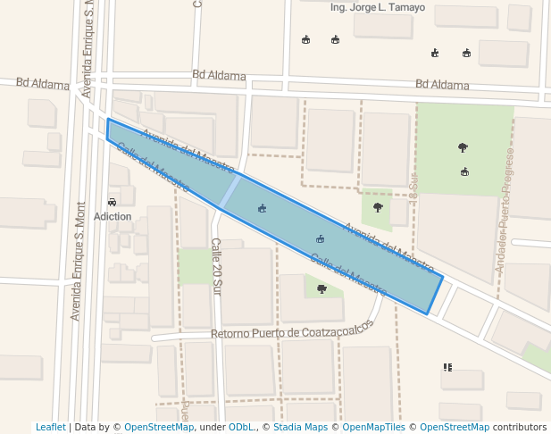 Parque Av. del Maestro in Tehuacán | Map and Routes