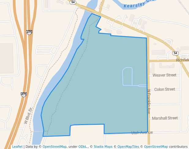 Whaley Park in Flint | Map and Routes
