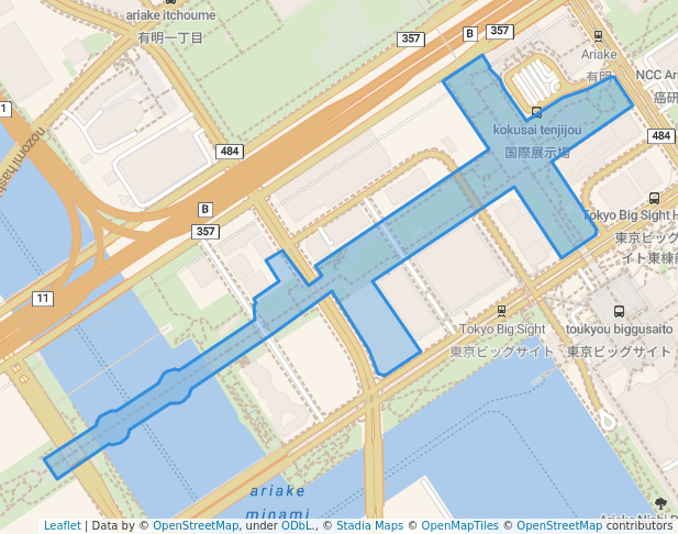 Symbol Promenade Park in Koto City | Map and Routes