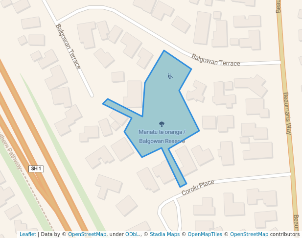Balgowan Reserve in Auckland | Map and Routes
