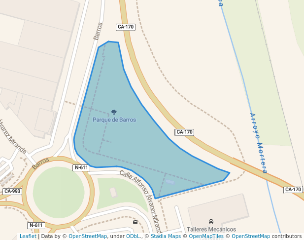 Parque de Barros in Los Corrales de Buelna | Map and Routes